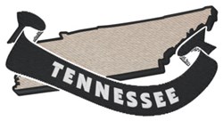 Tennessee Ribbon Embroidery Design | EmbroideryDesigns.com