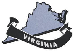 Virginia Ribbon Embroidery Design | EmbroideryDesigns.com