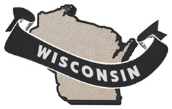 Wisconsin Ribbon Embroidery Design | EmbroideryDesigns.com