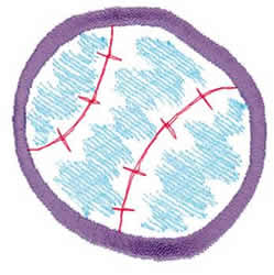 Baseball Outline Embroidery Design | EmbroideryDesigns.com