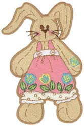 Stitched Bunny Embroidery Design | EmbroideryDesigns.com