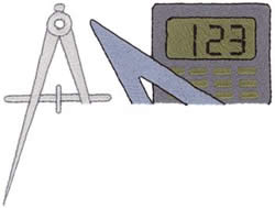 Math Teacher Pocket Topper Embroidery Design | EmbroideryDesigns.com