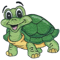 Turtle Embroidery Design | EmbroideryDesigns.com