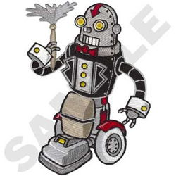 Butler-Bot Embroidery Design | EmbroideryDesigns.com