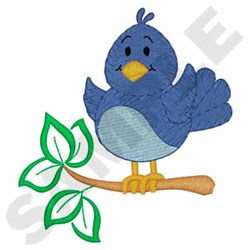 Blue Bird Embroidery Design | EmbroideryDesigns.com