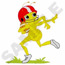 Football Bug Embroidery Design | EmbroideryDesigns.com