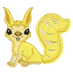Squirrely Character Embroidery Design | EmbroideryDesigns.com