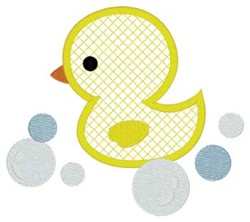 Rubber Duck Lace Embroidery Design | EmbroideryDesigns.com