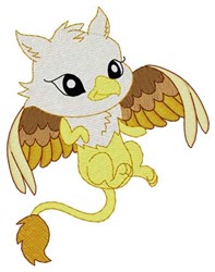 Baby Griffin Embroidery Design | EmbroideryDesigns.com