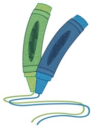 Crayons Embroidery Design | EmbroideryDesigns.com