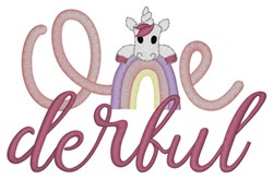One Derful Embroidery Design | EmbroideryDesigns.com