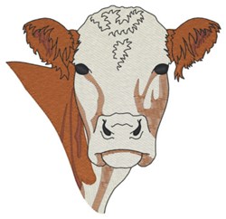 Herford Cow Embroidery Design | EmbroideryDesigns.com