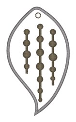 Dots Earring Embroidery Design | EmbroideryDesigns.com