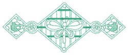 Dragonfly Scroll Embroidery Design | EmbroideryDesigns.com