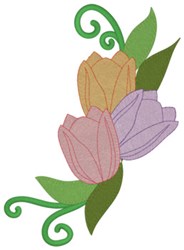 Summer Scroll Embroidery Design | EmbroideryDesigns.com