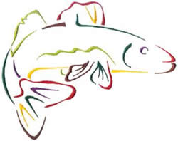 Small Walleye Embroidery Design | EmbroideryDesigns.com