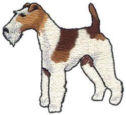 Fox Terrier Embroidery Design | EmbroideryDesigns.com
