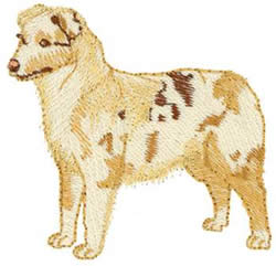 Australian Shepherd Embroidery Design | EmbroideryDesigns.com