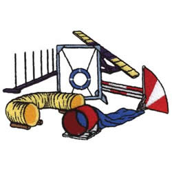 Small Agility Collage Embroidery Design | EmbroideryDesigns.com