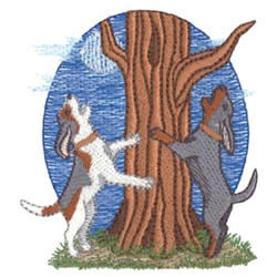 Coonhounds Embroidery Design | EmbroideryDesigns.com
