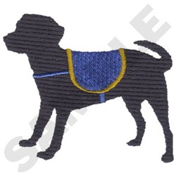Service Dog Embroidery Design | EmbroideryDesigns.com