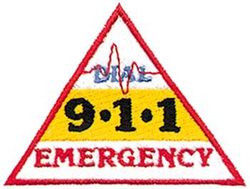 9-1-1 Logo Embroidery Design | EmbroideryDesigns.com