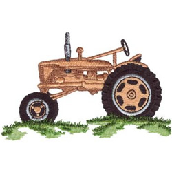 Classic Tractor Embroidery Design | EmbroideryDesigns.com