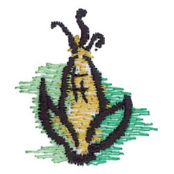 Corn On The Cob Embroidery Design | EmbroideryDesigns.com
