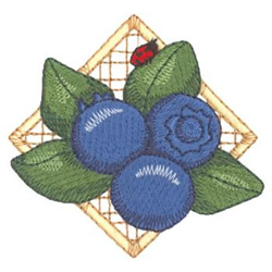 Blueberries Embroidery Design | EmbroideryDesigns.com