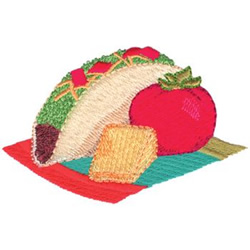Tacos Embroidery Design | EmbroideryDesigns.com
