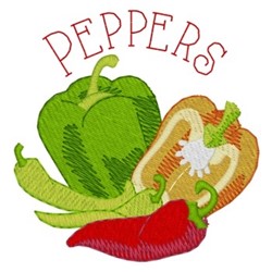 Peppers Embroidery Design | EmbroideryDesigns.com
