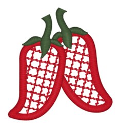Chili Peppers Embroidery Design | EmbroideryDesigns.com
