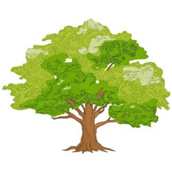 Oak Tree Embroidery Design | EmbroideryDesigns.com