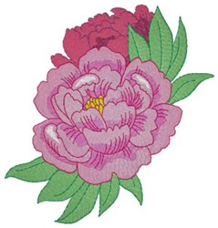 Peonies Embroidery Design | EmbroideryDesigns.com