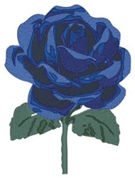 Blue Rose Embroidery Design | EmbroideryDesigns.com