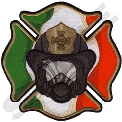 Irish Fire Fighter Embroidery Design | EmbroideryDesigns.com