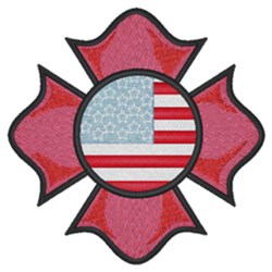 Flag Maltese Cross Embroidery Design | EmbroideryDesigns.com