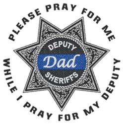 Deputy Dad Embroidery Design | EmbroideryDesigns.com