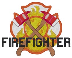 Firefighter Embroidery Design | EmbroideryDesigns.com