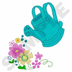 Watering Can Embroidery Design | EmbroideryDesigns.com