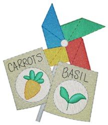 Seeds & Pinwheel Embroidery Design | EmbroideryDesigns.com