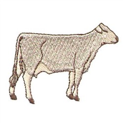 Brown Swiss Cow Embroidery Design | EmbroideryDesigns.com
