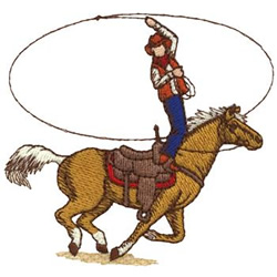 Trick Roper Embroidery Design | EmbroideryDesigns.com