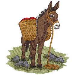 Mule Embroidery Design | EmbroideryDesigns.com