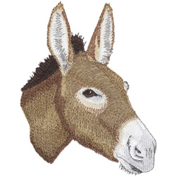 Burro Head Embroidery Design | EmbroideryDesigns.com
