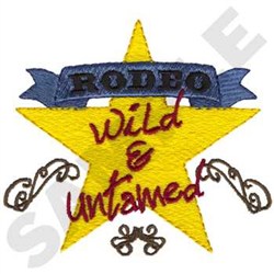 Rodeo Wild & Untamed Embroidery Design | EmbroideryDesigns.com