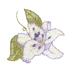 Lily Embroidery Design | EmbroideryDesigns.com