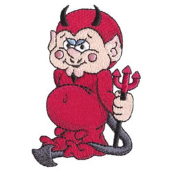 Devil Embroidery Design | EmbroideryDesigns.com