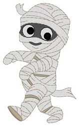 Mummy Embroidery Design | EmbroideryDesigns.com