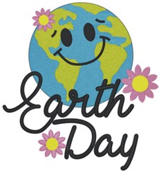 Earth Day Embroidery Design | EmbroideryDesigns.com